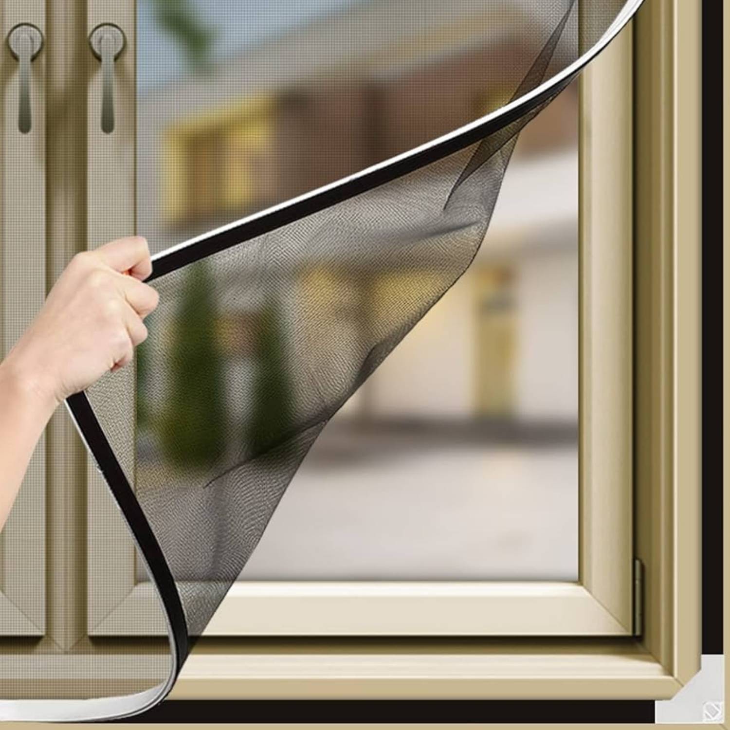 * Magnetic Window Screen - Simple To Install DIY Flyscreen